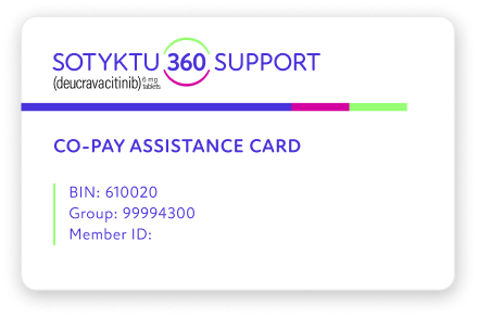 Programa de apoyo al paciente SOTYKTU 360 - SOTYKTU® (deucravacitinib)